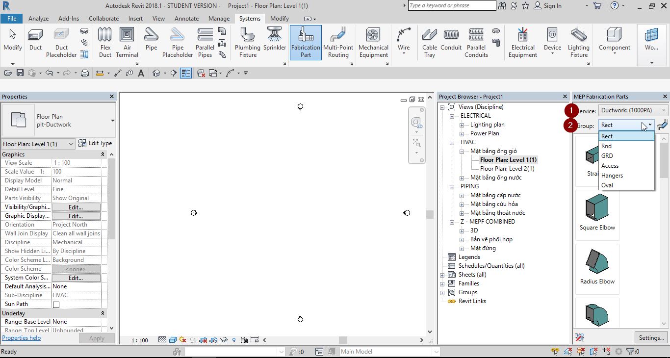 Revit MEP Fabrication - Tự học Revit MEP