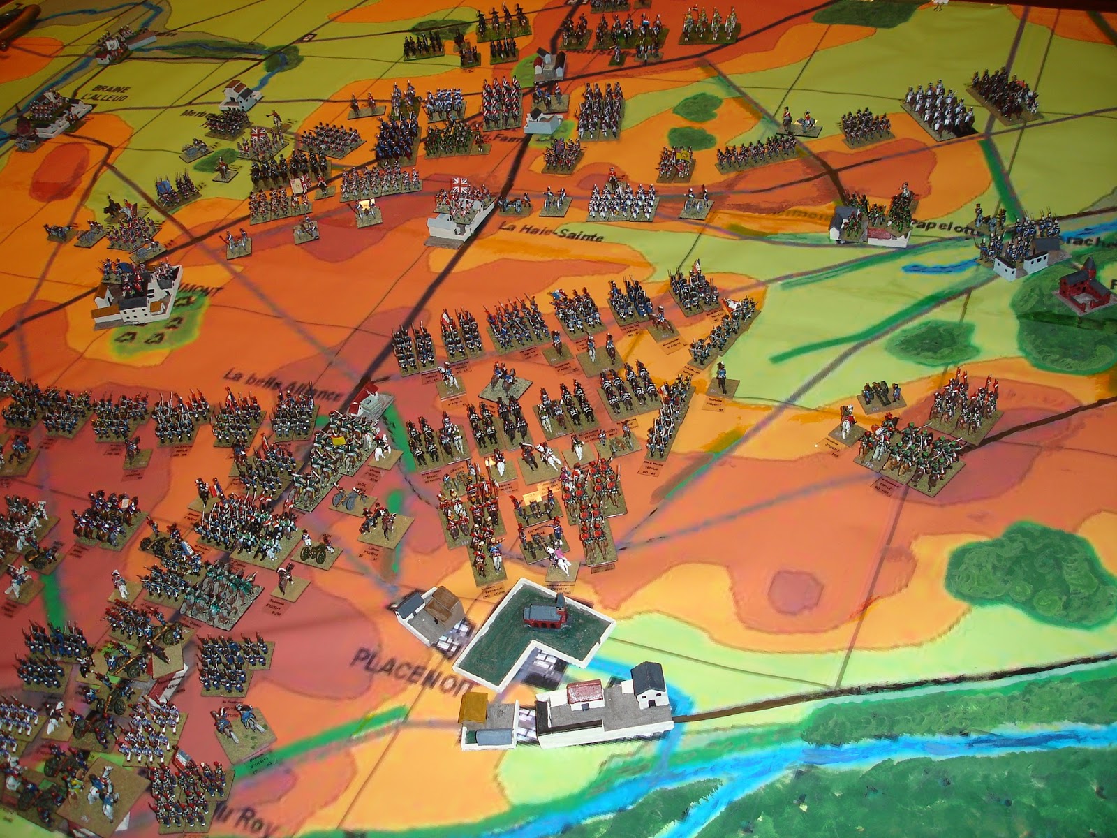 One Sided Miniature Wargaming Discourse: Set up complete for Waterloo ...