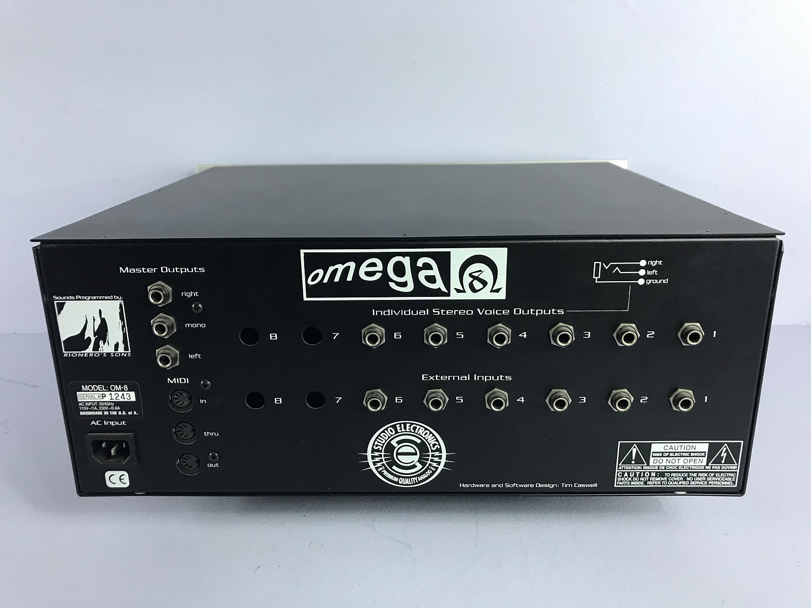 MATRIXSYNTH: Studio Electronics Omega 8 OM-8 Silver V2.5 w/ 6 Voice ...