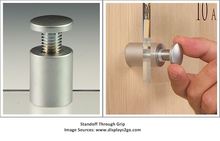 Pen Iklan Baut Display Kaca Acrylic - Lintang Fittings