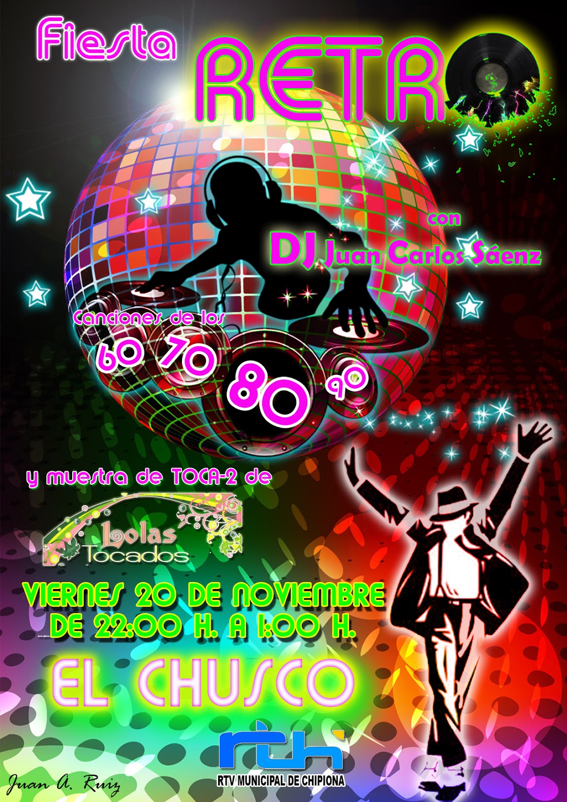 ESPACIO VACÍO CHIPIONA: FIESTA RETRO EN EL CHUSCO