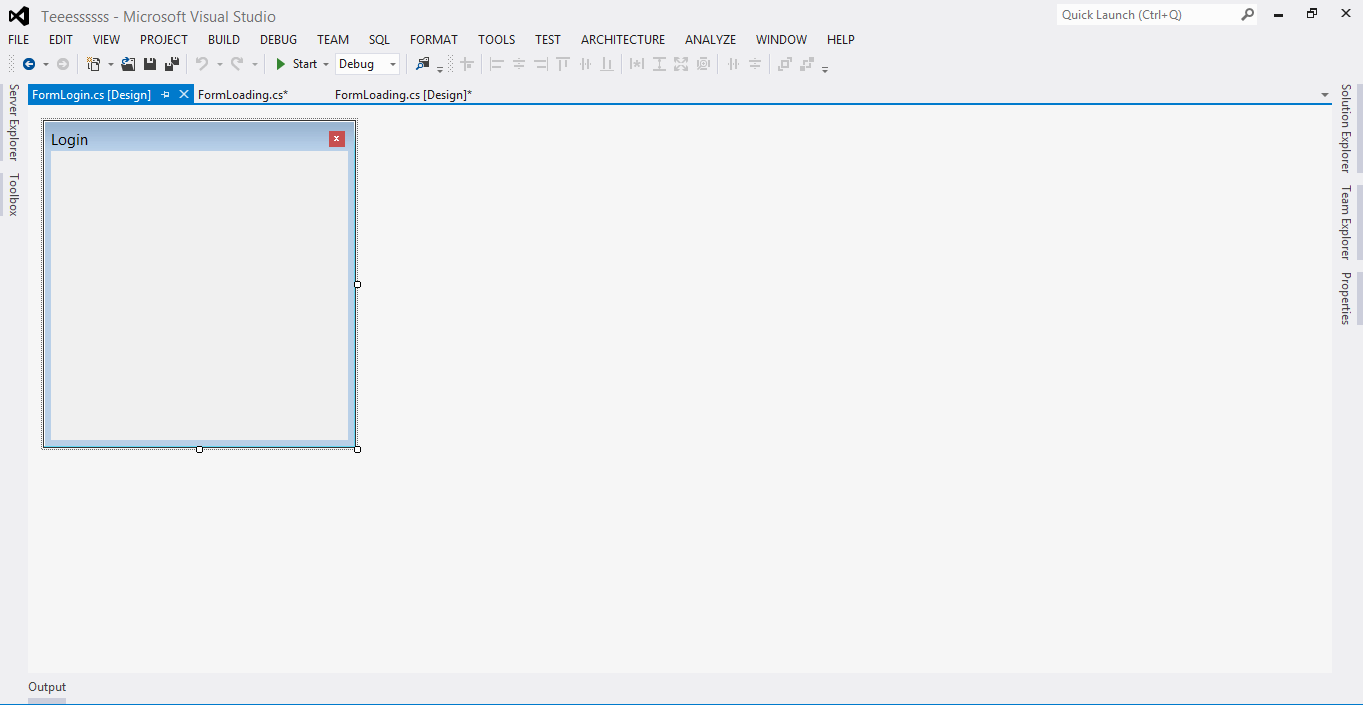 Membuat FormLoading pada C#: Membuat Form Loading dengan C#