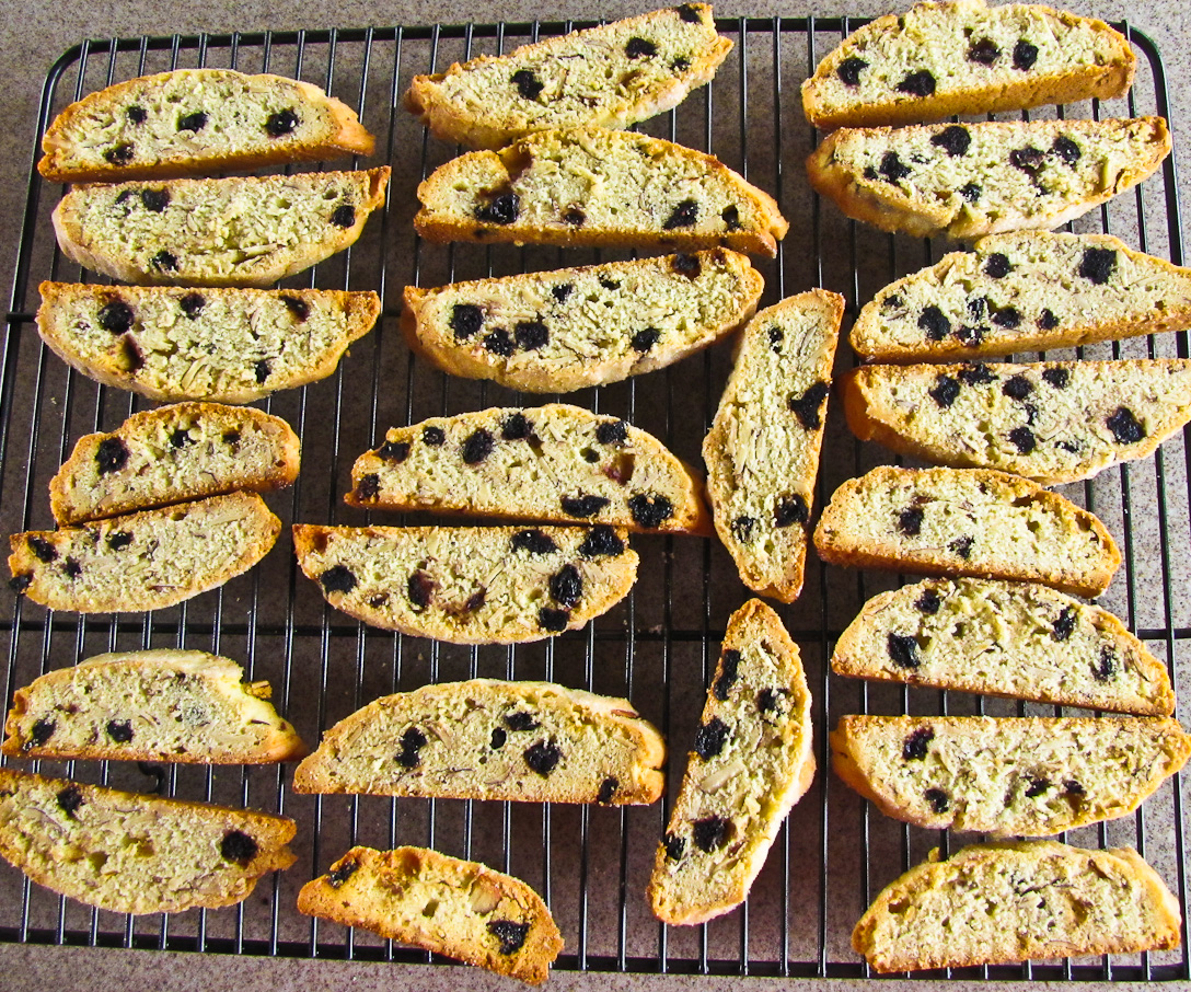 OnTheMove-In the Galley: Blueberry Almond Biscotti