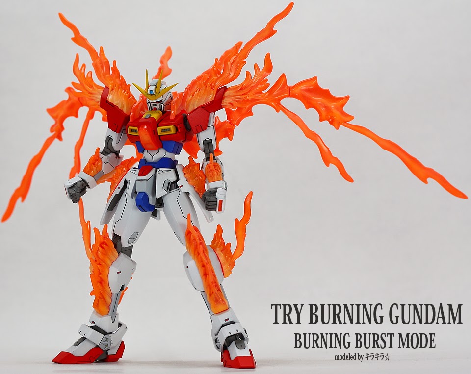 Custom Build: HGBF 1/144 Try Burning Gundam "Burning Burst Mode"