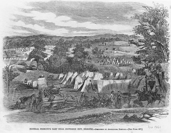 Civil War Horror: Civil War Photo Friday: Union camp in Missouri