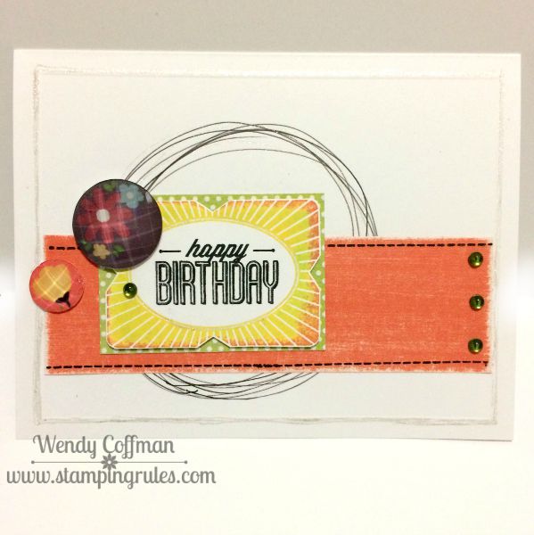 Stamping Rules!: Day 186: Mojo Happy Birthday Card