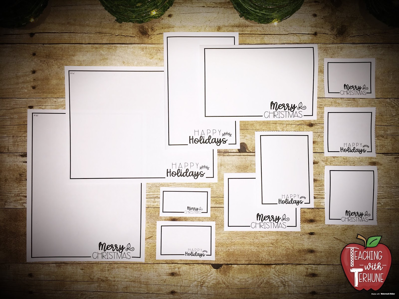 Teaching With Terhune: CHRISTMAS CARD IDEAS FOR PARENTS