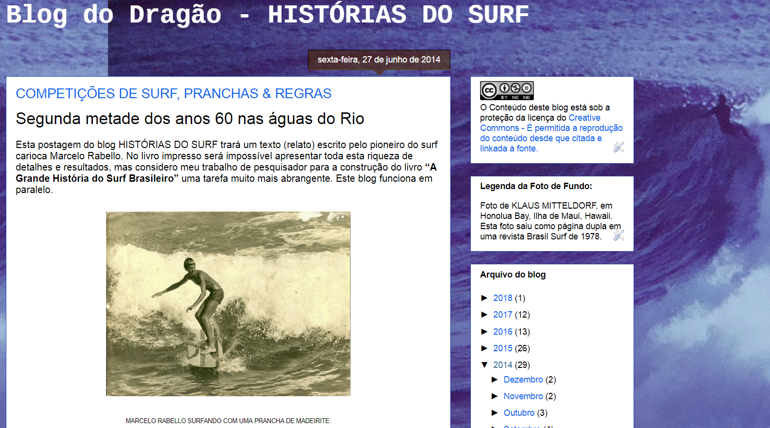 Blog do Dragão - HISTÓRIAS DO SURF: 2018