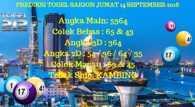 togel212: Prediksi Togel Saigon Sabtu 15 September 2018