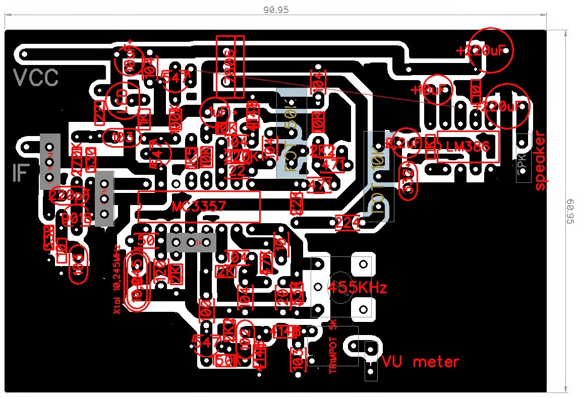 elektronika-analog: Receiver NBFM menggunakan IC MC3357