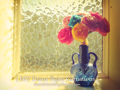 the artful wedding: DIY Wednesday {Tissue Paper Carnations}