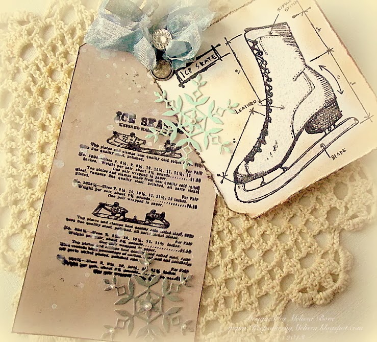 Creating from the Heart: ♥ Ice Skate Tag ~ Tim Holtz Style! ♥