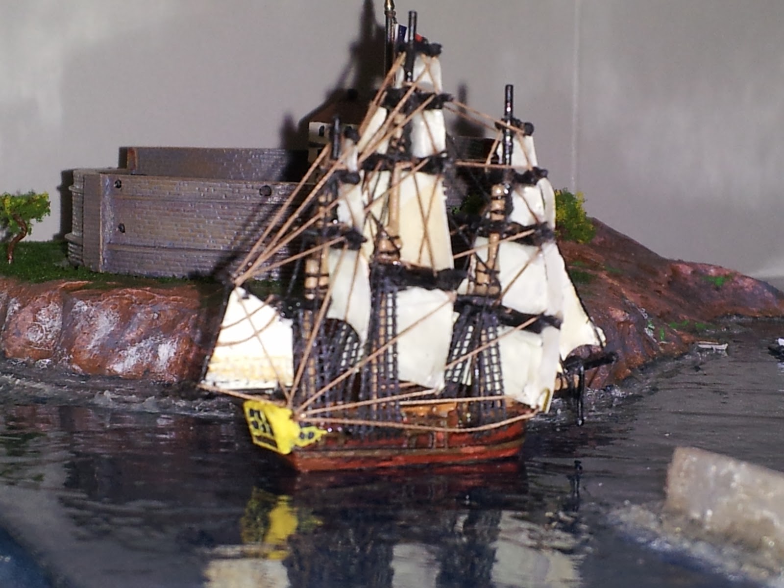 A Miniatures Hobby Room: Update on Langton 1:1200 Small Merchant part II