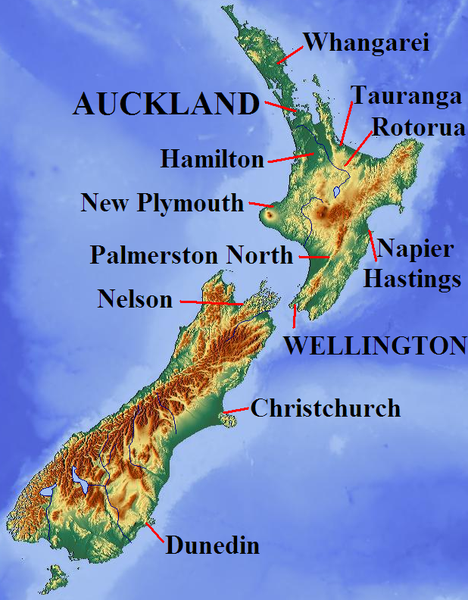New Zealand Tourism | New Zealand Map