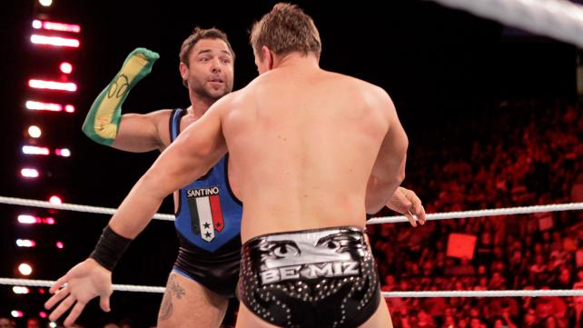 WWE In live!!!!: SANTINO MARELLA vs THE MIZ