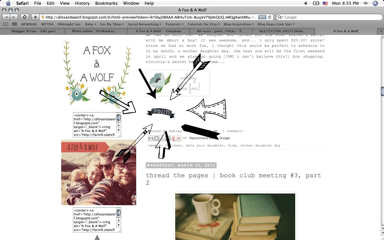 B.You: How To: Add A Pin It! Button To Your Blog Posts