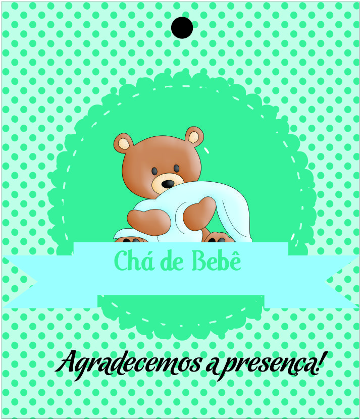Tags para chá de bebê gratis