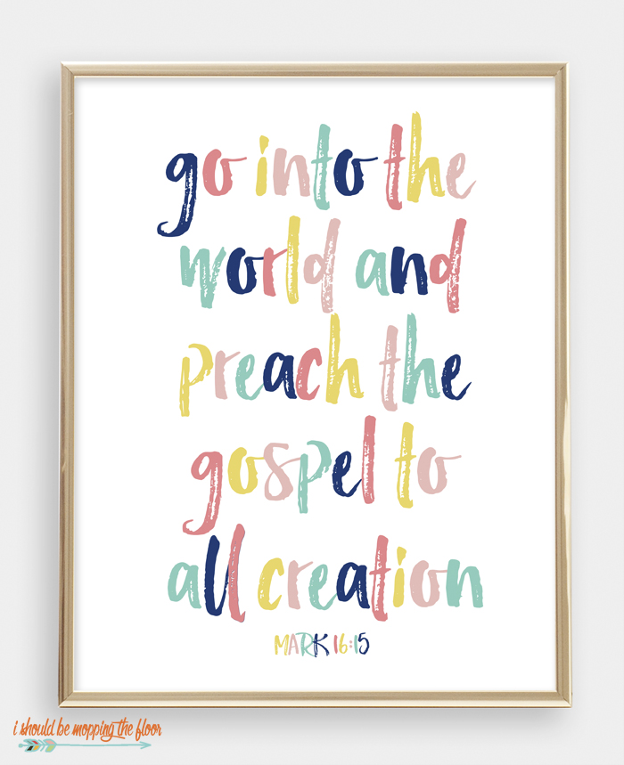 Colorful Printable Easter Bible Scriptures | i should be mopping the floor