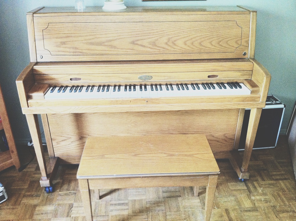 MY DEVISING: the first piano i ever touched