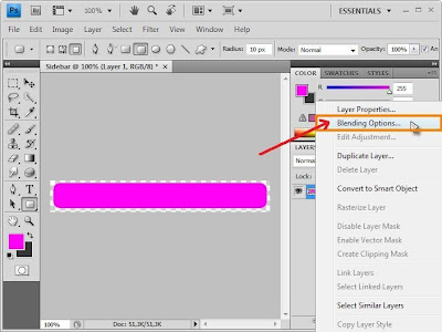 Fizgraphic: Tutorial Photoshop - Buat Gambar Sidebar Blog Anda