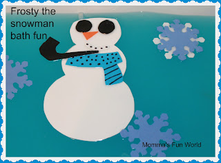 Momma's Fun World: Frosty the snowman Christmas Bath Fun