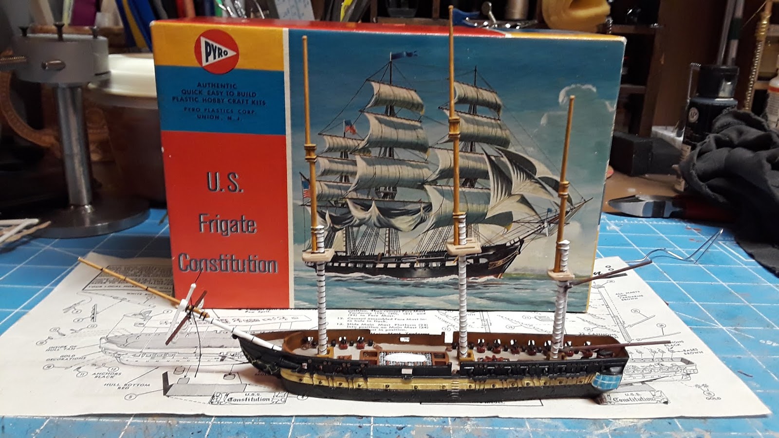 A Miniatures Hobby Room: Pyro USS Constitution