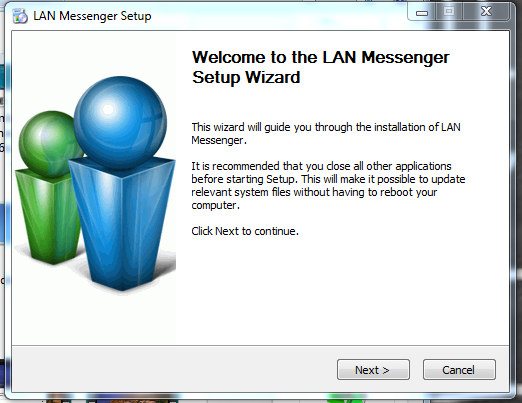 winham blog: tutorial LAN Messenger
