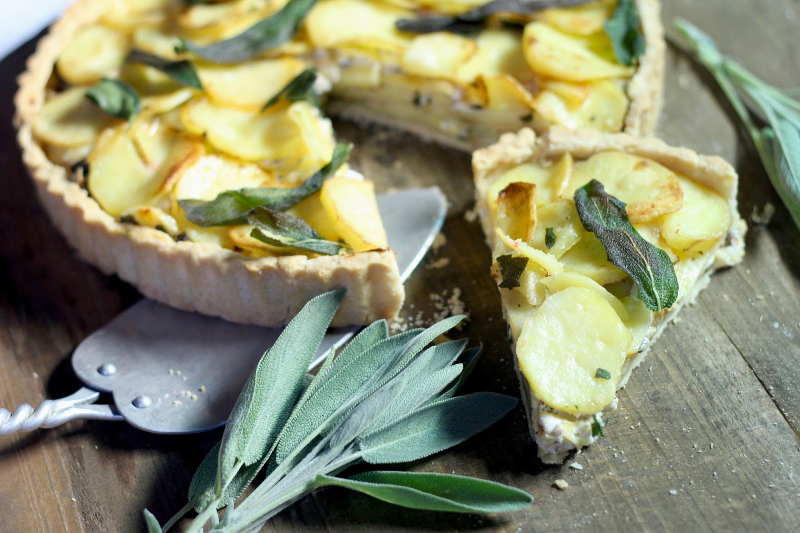Fried Potato Gouda Sage Tart – Diary of a Mad Hausfrau