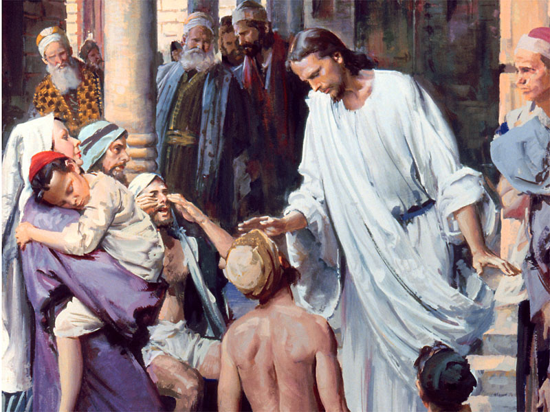 IMAGENS BÍBLICAS: JESUS CURA