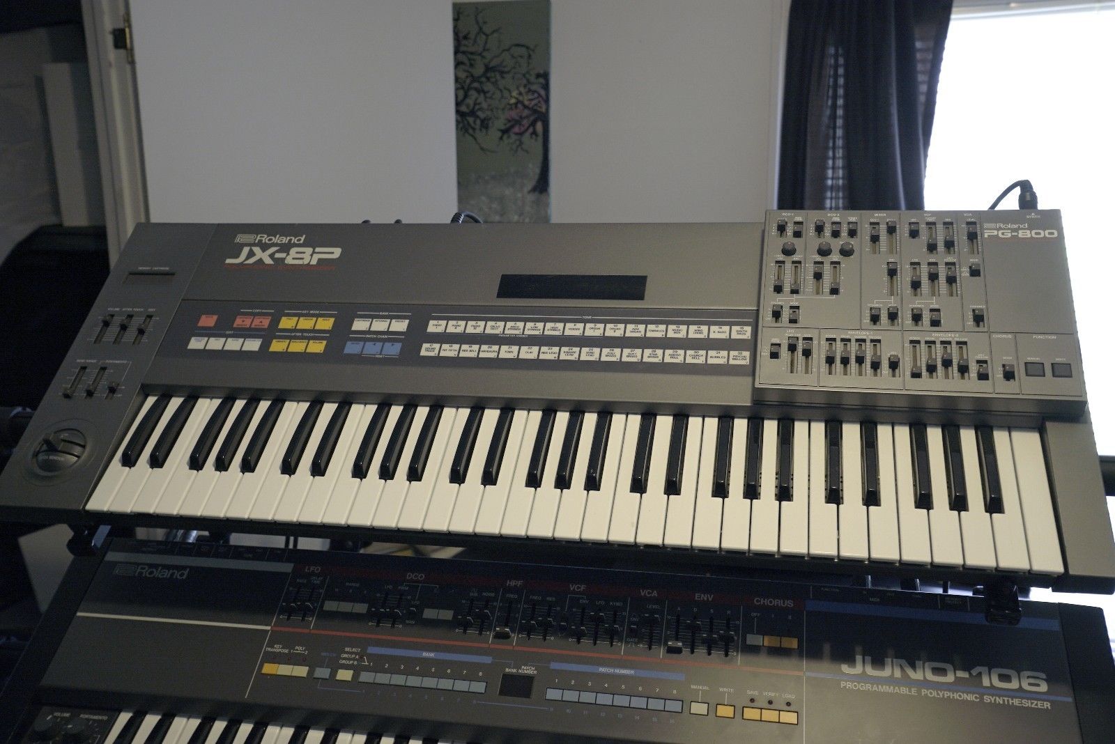 MATRIXSYNTH: Roland JX-8P Polyphonic Analogue Synth with PG-800
