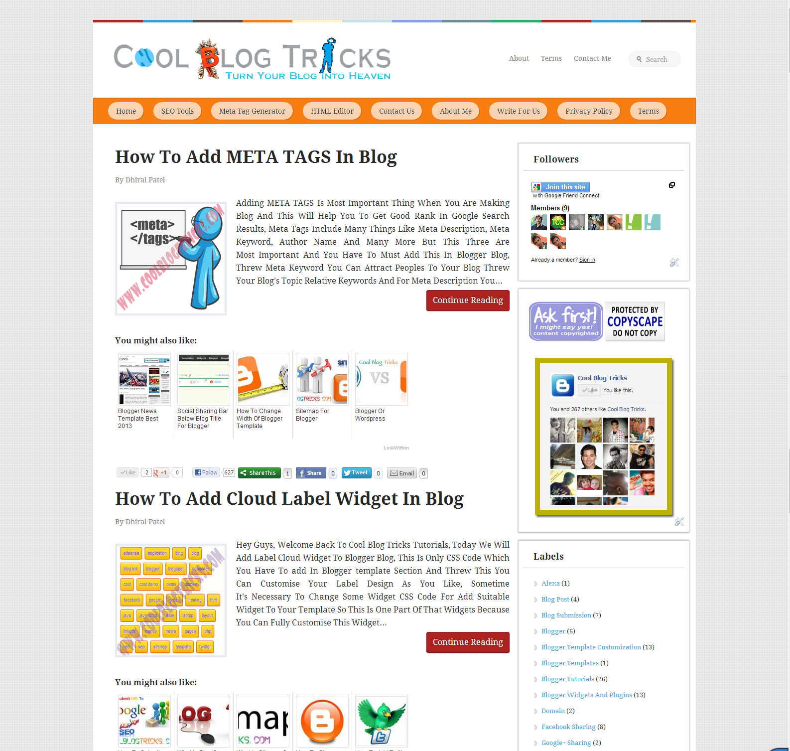 10 Template Terbaik Blogger 2013, Free Download - Blogger Tutorial Web ...