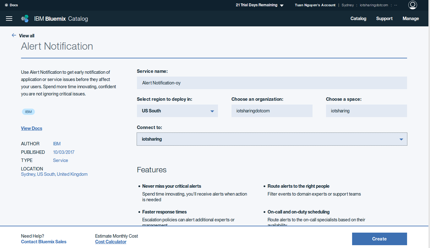 Demo 33: Monitor and control ESP32 via IBM Bluemix Watson IoT Platform