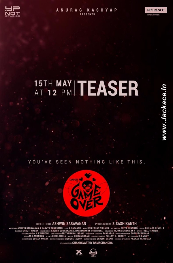 Game Over: Box Office, Budget, Hit or Flop, Predictions, Posters, Cast ...