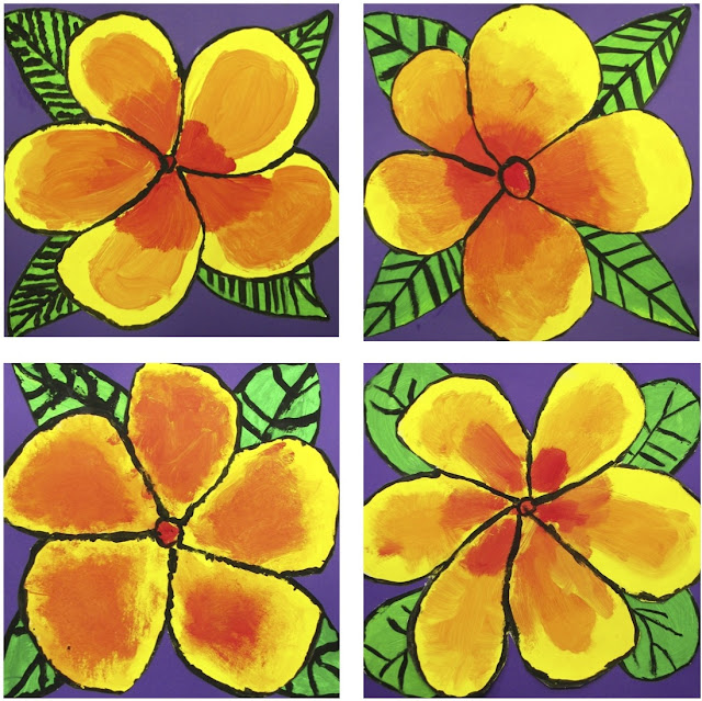 The Rolling Artroom: Painted Flowers (1-3 Grade)