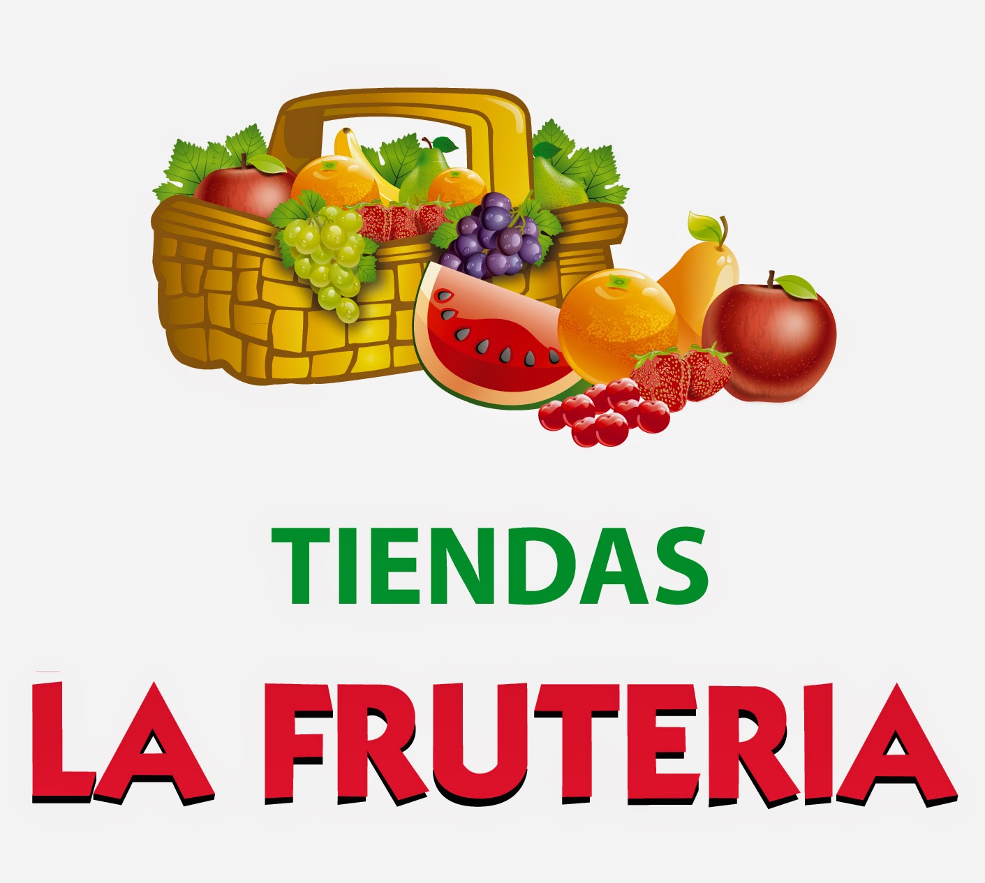 Rediseño en vectorial del logo para una tienda de La Fruteria