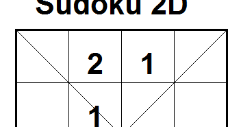 Sudoku 2D (Mini Sudoku Series #10)