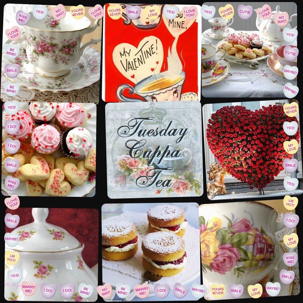 Antiques And Teacups: Tuesday Cuppa Tea, Pink For Valentine's Day Tea ...