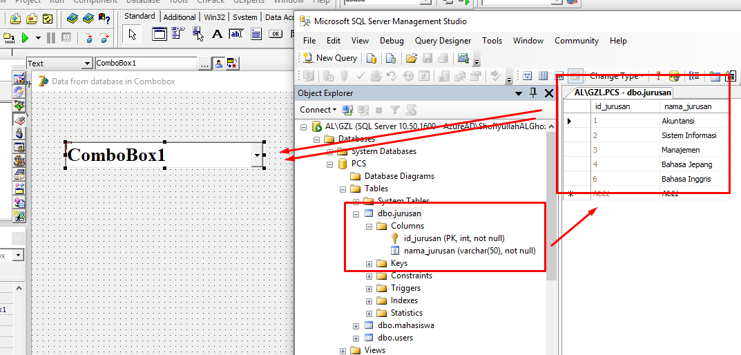 [DELPHI 7] Menampilkan data dari database ke Combobox | AL Gzl