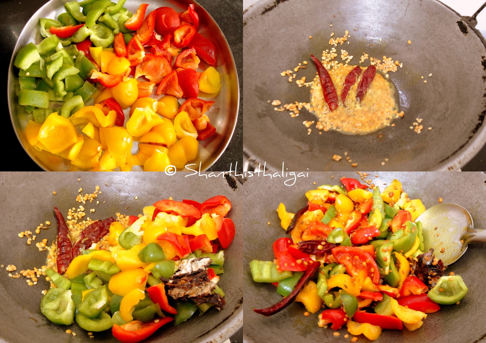 Shanthi Krishnakumar's cook book: TRI COLOUR BELL PEPPER CHUTNEY ...