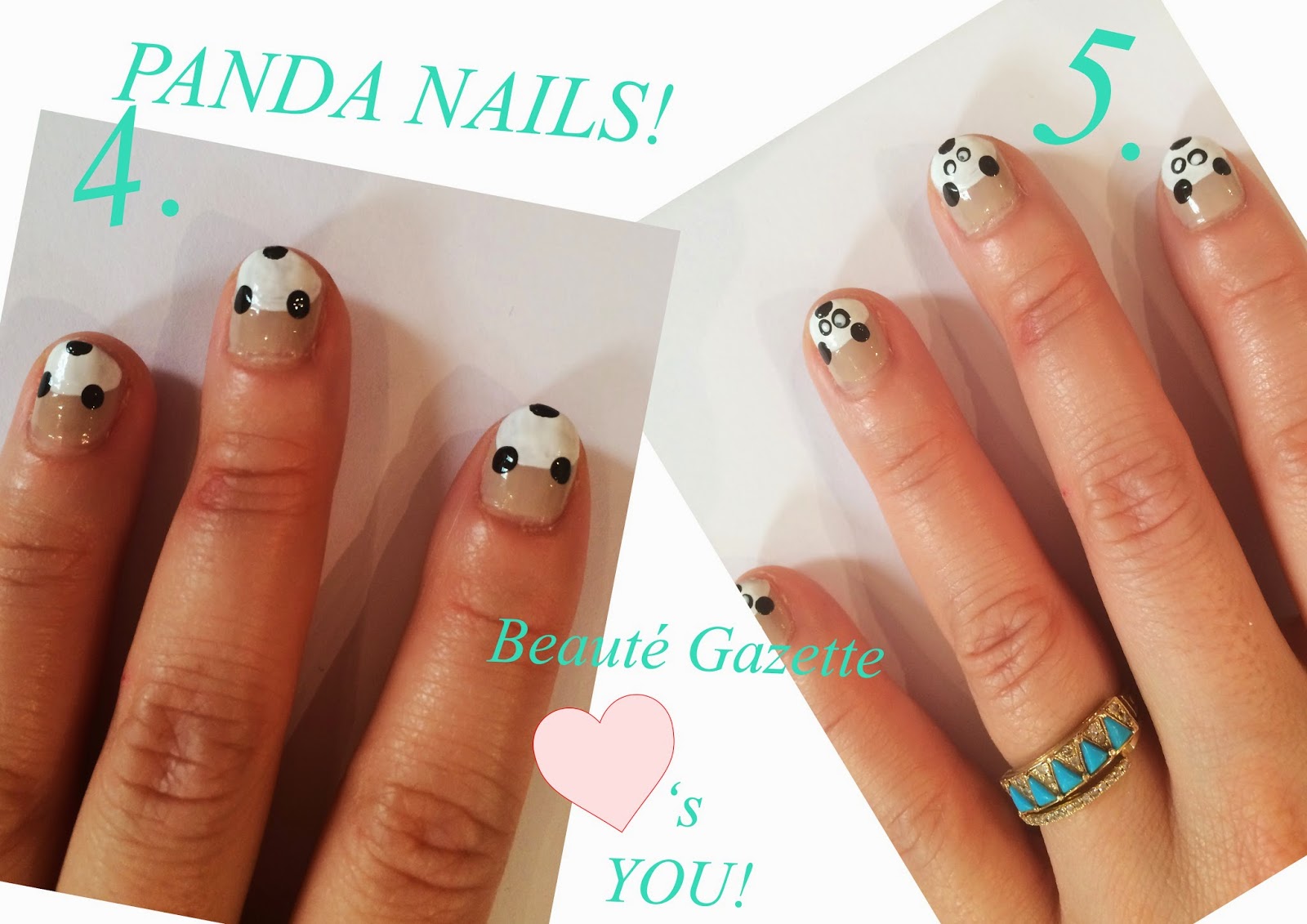 Beauté Gazette: OMG IT'S A PANDA NAIL-ART TUTORIAL!!! Feat. Make Up ...