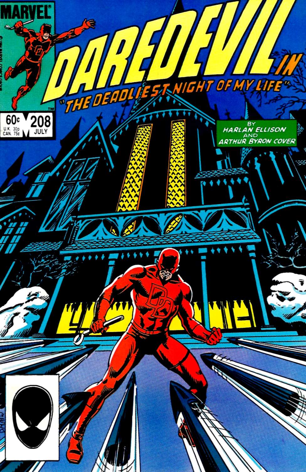 Marvel Comics of the 1980s: 1984 - Daredevil #208
