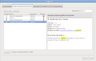 gcap lab: Instalando o Python e Jython no NetBeans