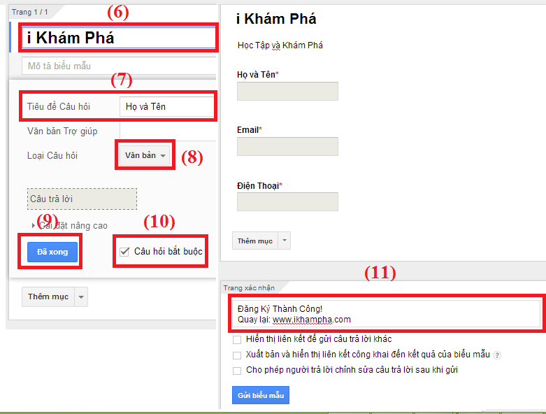 Tạo Form Google Có Email Trả Lời Tự Động | CLB KINH DOANH ĐÀ NẴNG