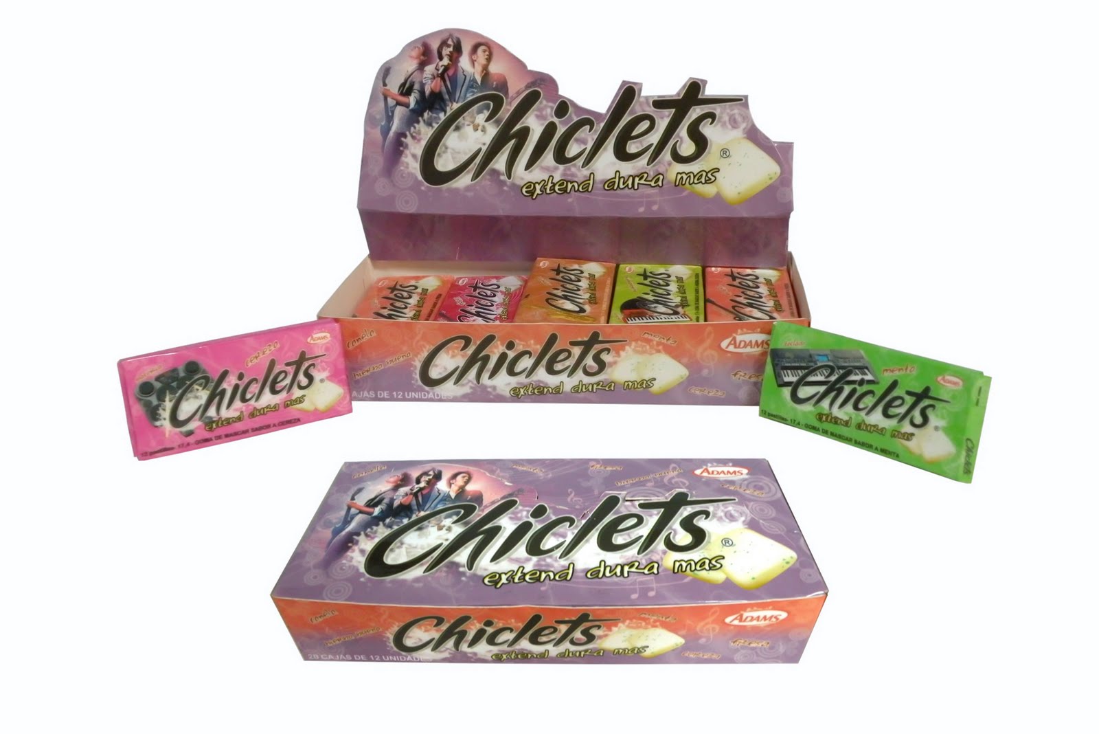 Diseño y Publicidad: Empaque Chiclets Adams