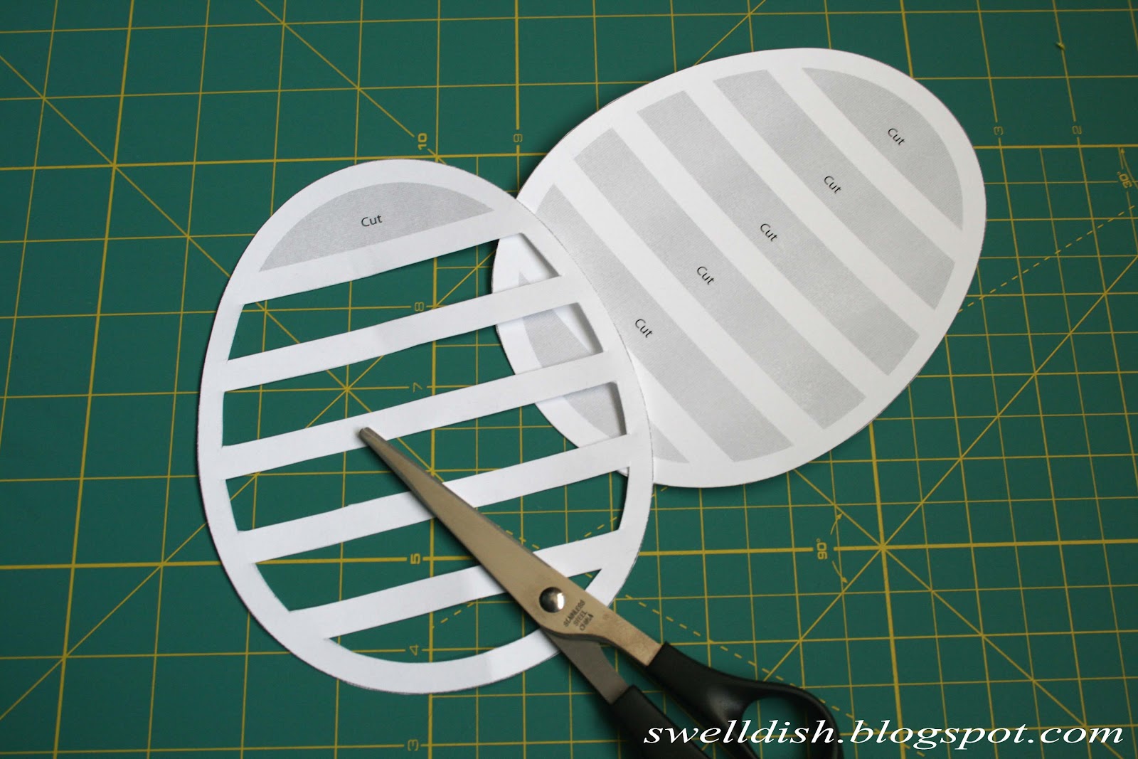 The Swell Dish: Printable Easter Egg Stained Glass Template