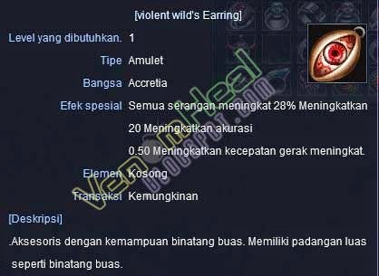 Elemental Violent Wild's - Accretia - Guide RF Online