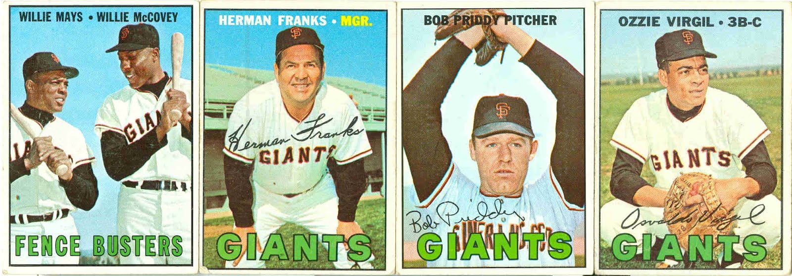 1967 Topps Baseball: The 1967 Giants