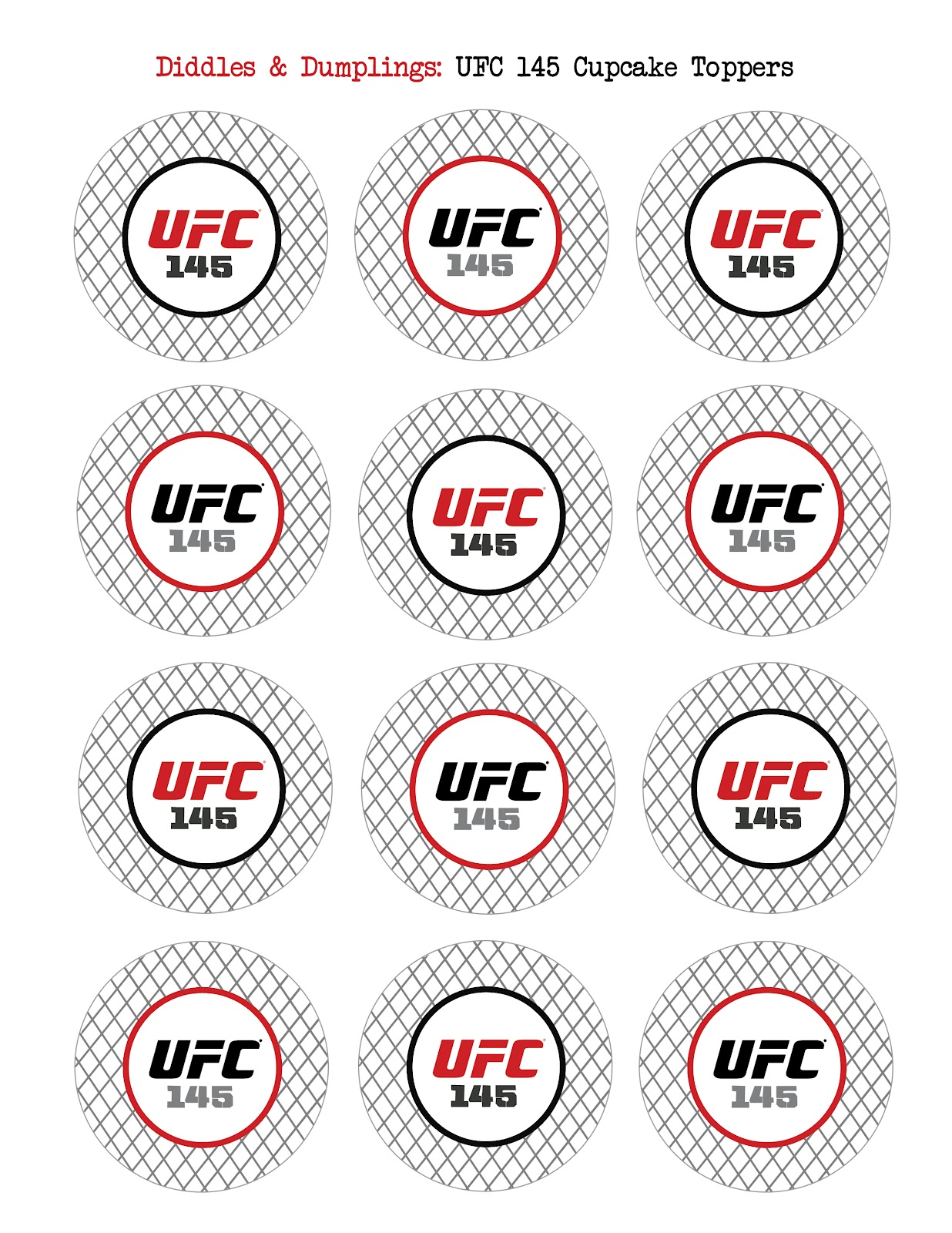 Diddles and Dumplings: UFC 145 Party Ideas