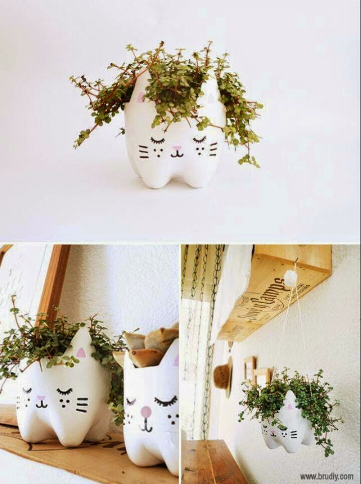 PUTRA GARDEN BALI: Ide Unik dan Kreatif Daur Ulang Pot dari Botol Bekas