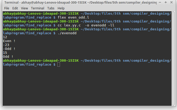 LEX program to identify the number is Even or Odd. LEX program to identify the number is Even or Odd.